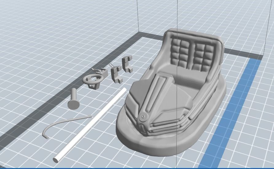Auto tamponneuse 3D model 3D printable | CGTrader