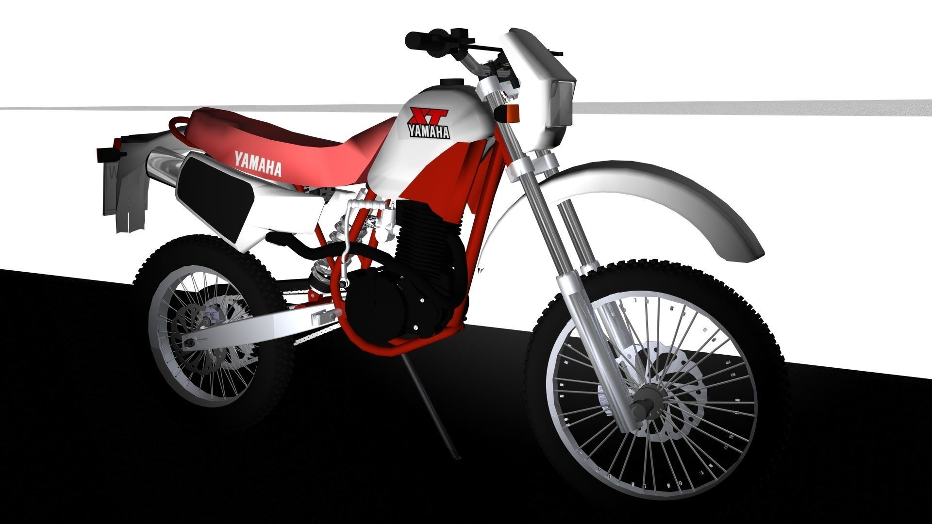 YAMAHA XT 3D model | CGTrader