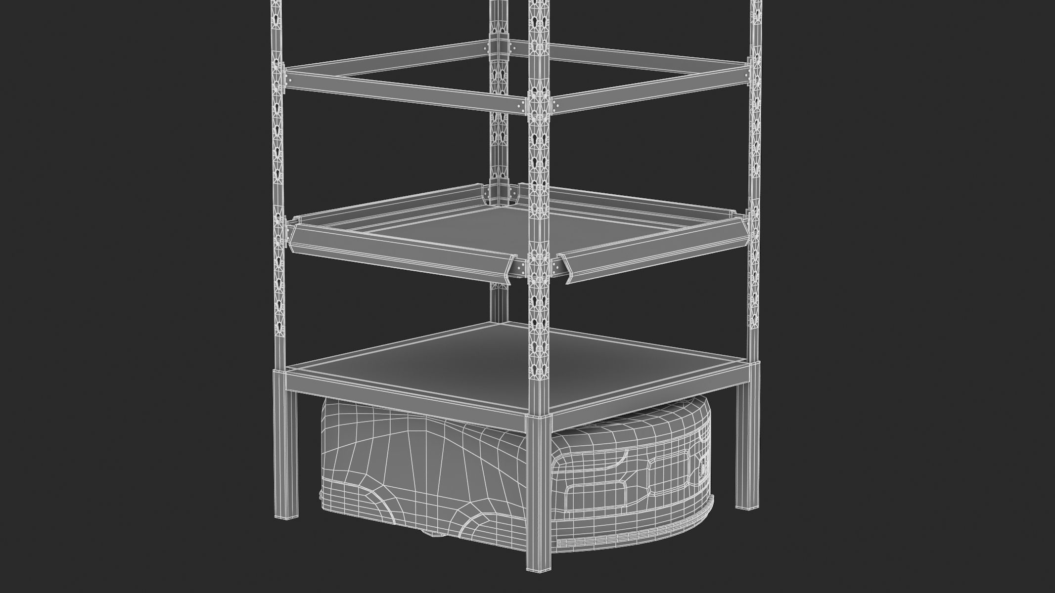 Warehouse Robot with Rack 3D model | CGTrader
