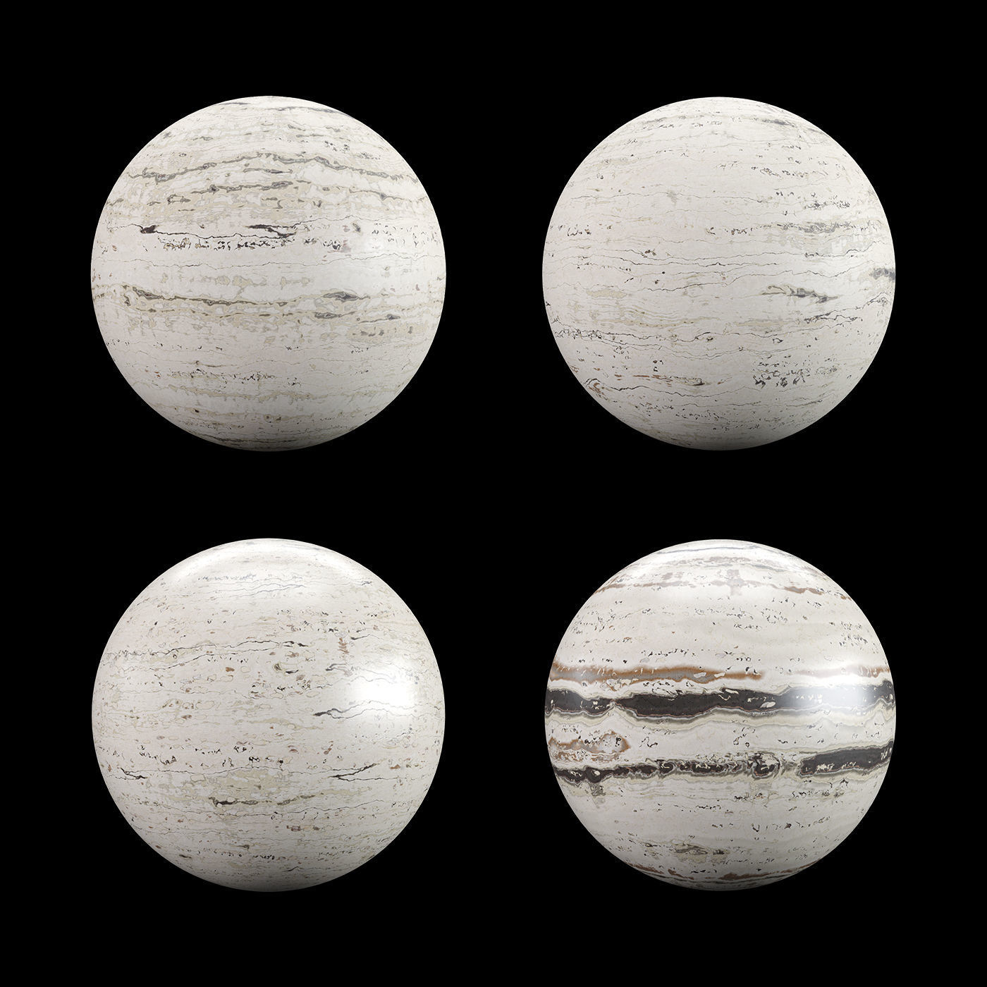 Texture Travertine Vein Cut Stone Texture PBR Vray Corona Blender VR ...