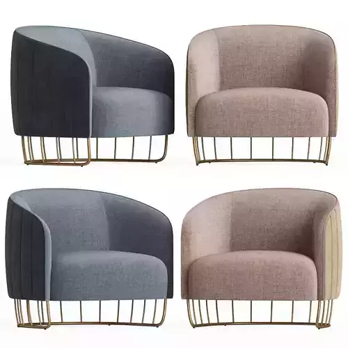 Armchair dd chair 3D model | CGTrader