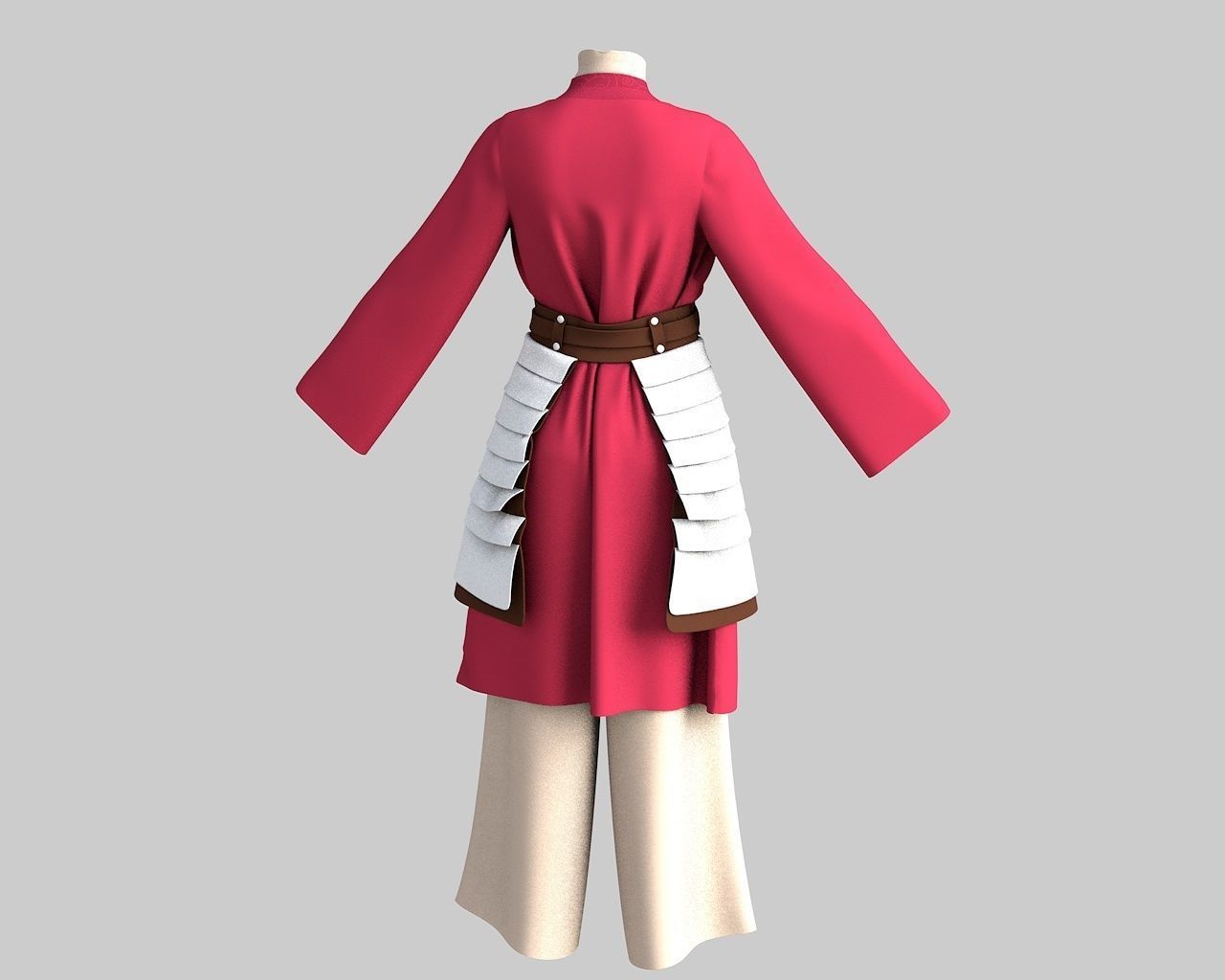 3D Model of Princess Costume Mulan 3D model 3D model | CGTrader