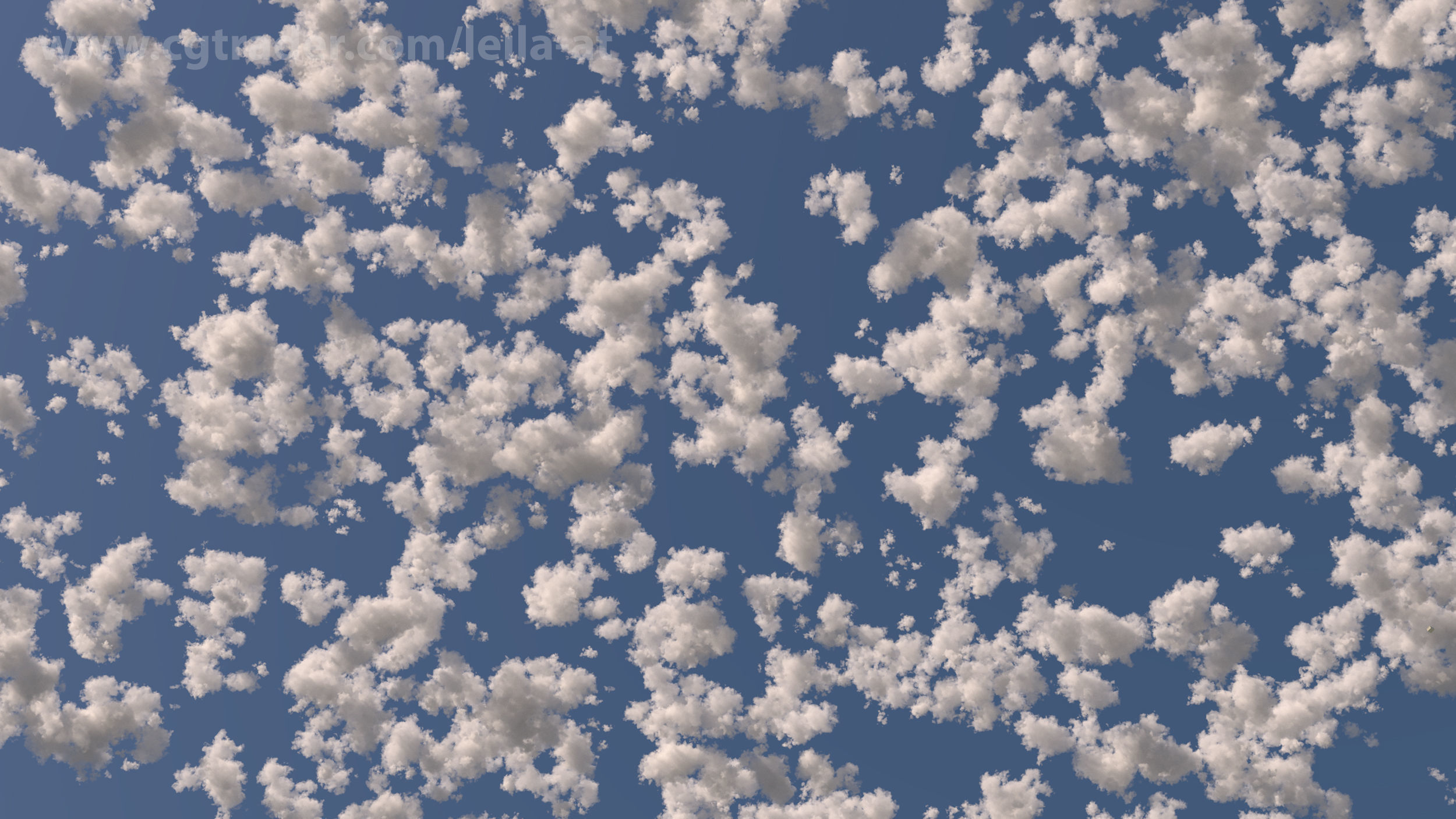 Cloudy Sky - Polygon clouds - corona scatter 3D model | CGTrader