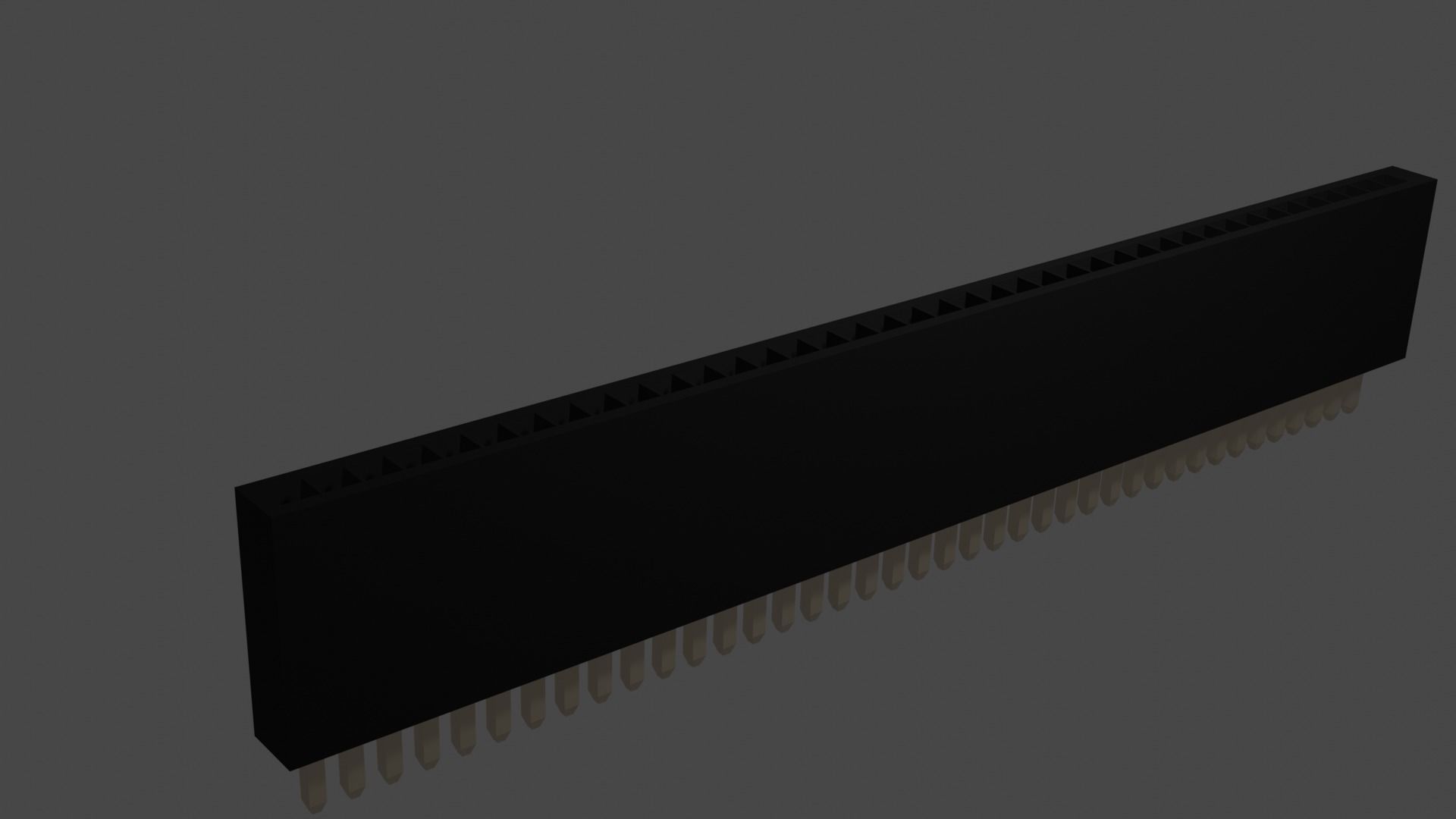 Female Header Arduino Free 3d Model Cgtrader
