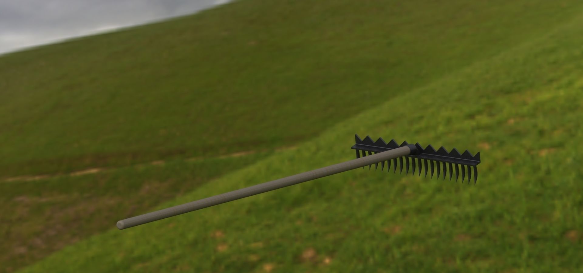 Agricultural rake 3D model 3D printable | CGTrader