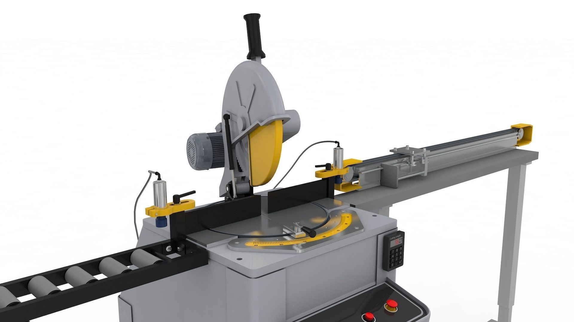 Mitre Saw Adjustable and Rigged 3D model animated rigged | CGTrader