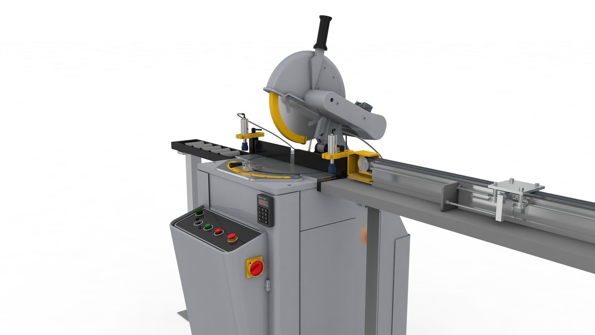 Mitre Saw Adjustable and Rigged 3D model animated rigged | CGTrader