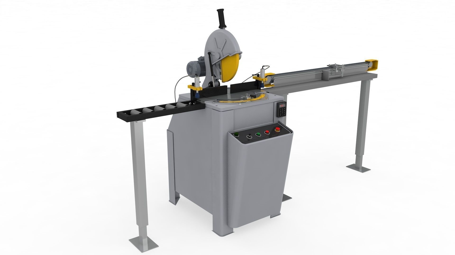 Mitre Saw Adjustable and Rigged 3D model animated rigged | CGTrader
