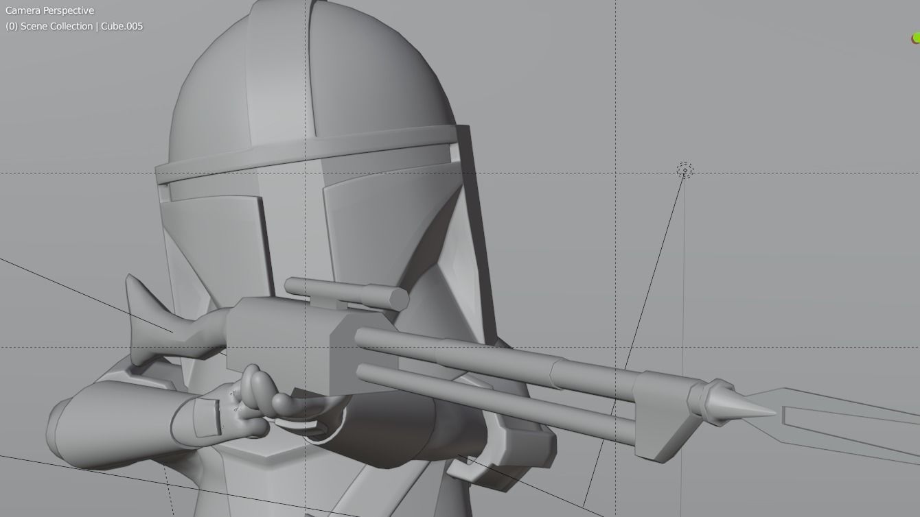Simple Cartoon Model of The Mandalorian and Baby Yoda 3D model rigged ...
