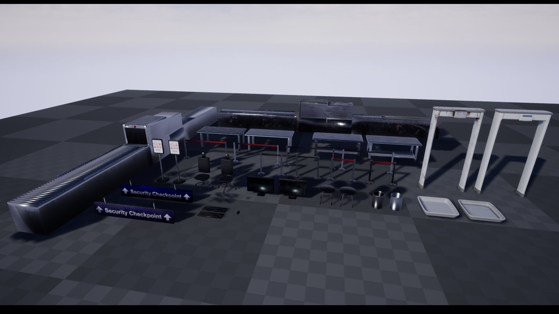 Security Check 3D model | CGTrader