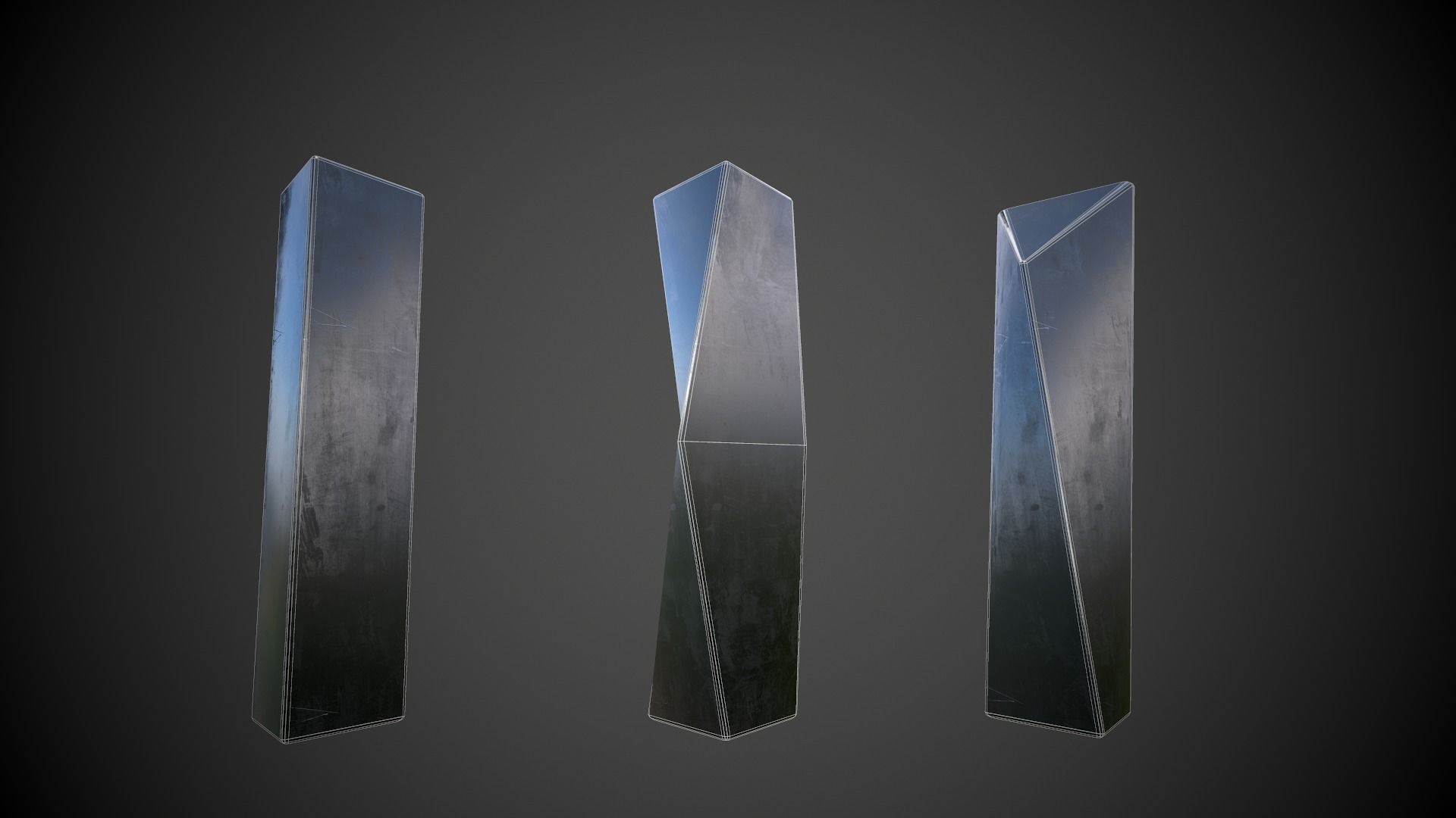 3D model Mysterious Monoliths VR / AR / low-poly | CGTrader