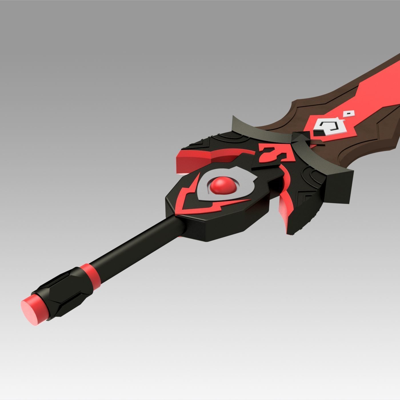 Genshin Impact Beidou Sword Cosplay Weapon Prop 3D model 3D printable ...