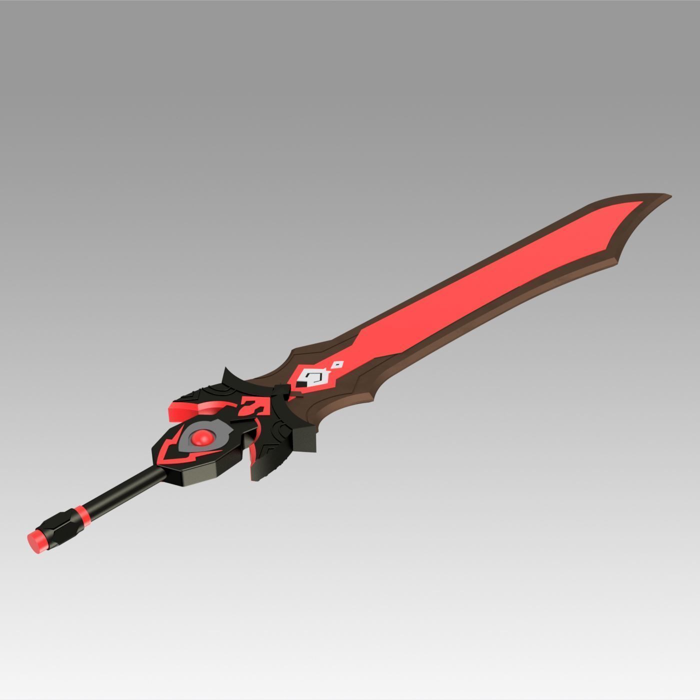 Genshin Impact Beidou Sword Cosplay Weapon Prop 3D model 3D printable ...