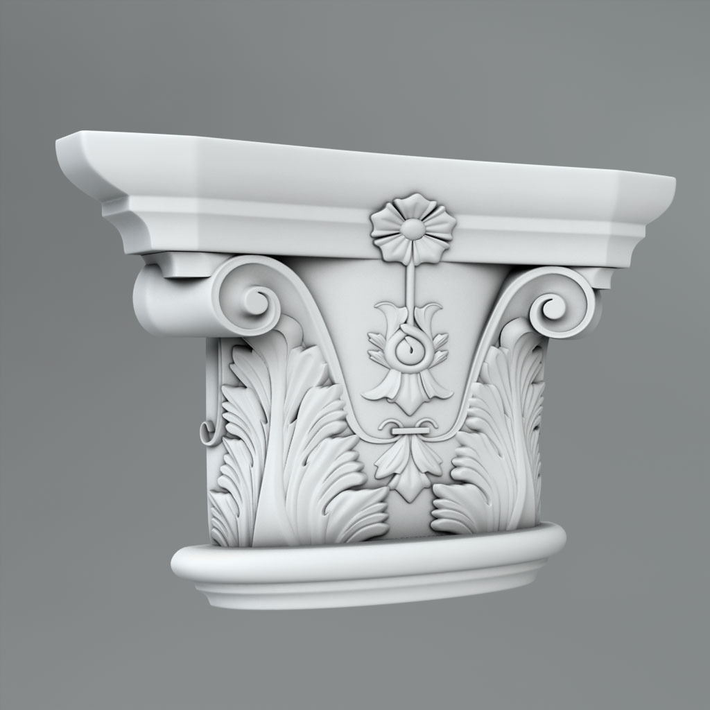 Pilaster Capitals 3D model | CGTrader