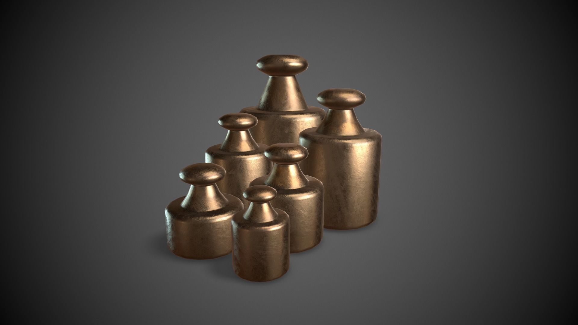 3D model Scale Weights VR / AR / low-poly | CGTrader