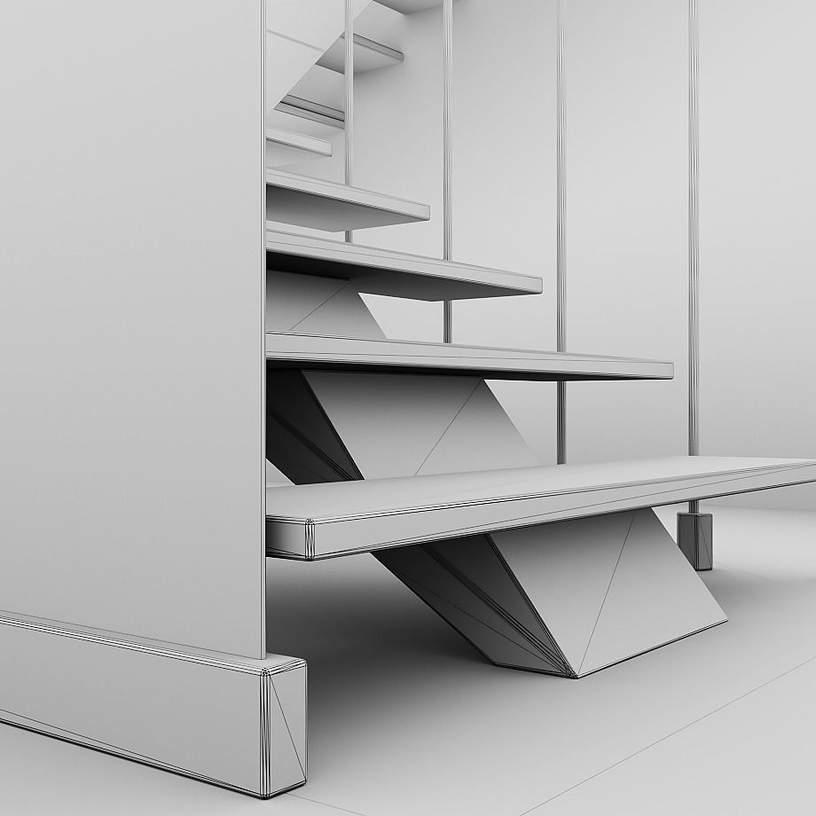 3D model Stairs 07 VR / AR / low-poly | CGTrader