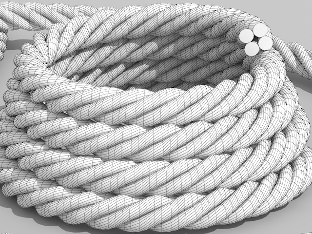 Ropes rope free 3D model | CGTrader