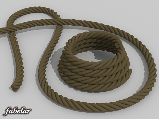 Ropes rope free 3D model | CGTrader