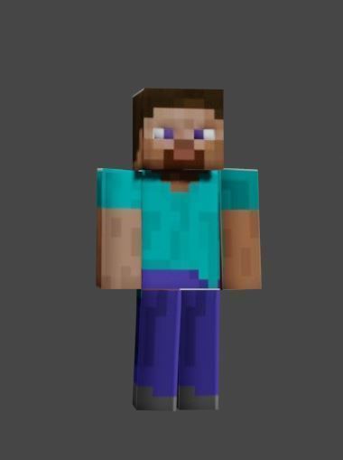 3D model minecraft steve VR / AR / low-poly | CGTrader