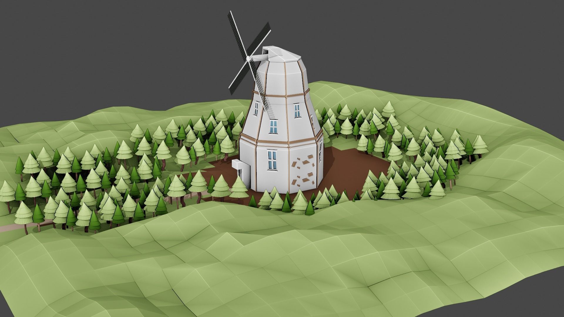 Green Mill free VR / AR / low-poly 3D model | CGTrader