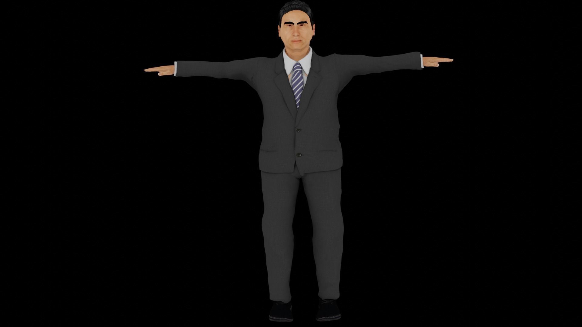 Old Man With Rig 3D model rigged | CGTrader