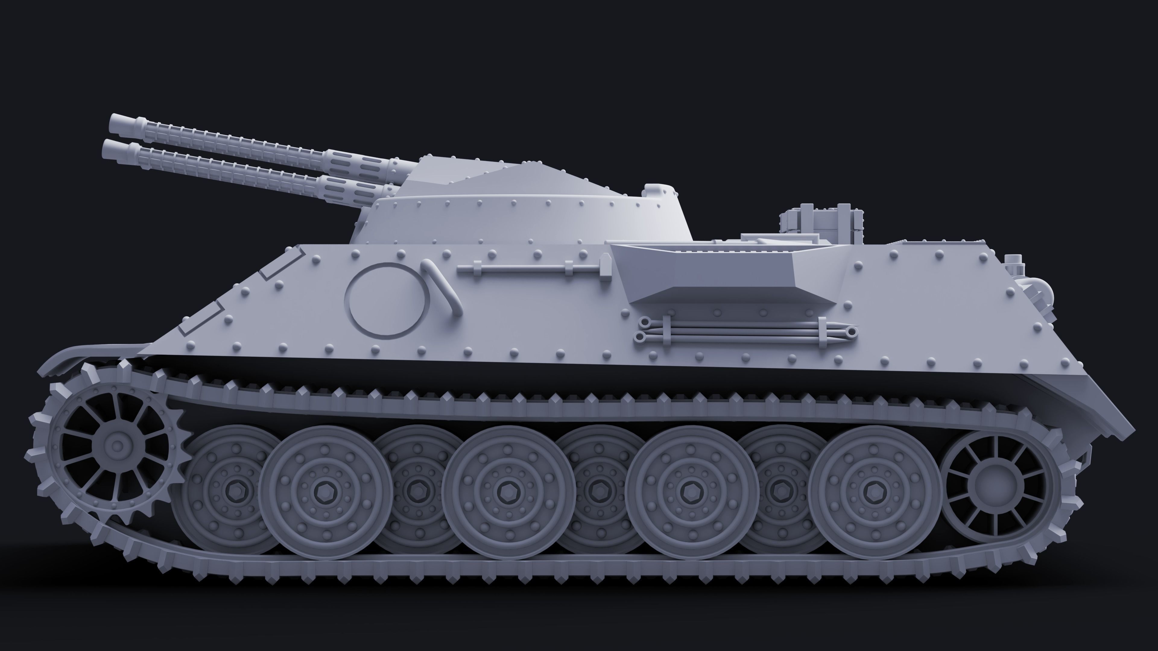 RA-3 Jaguar Anti-Air Tank - Earth Defence Forces 3D model 3D printable ...