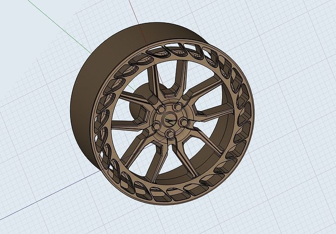 Zed performance wheel for diecast cars models 3D model 3D printable ...