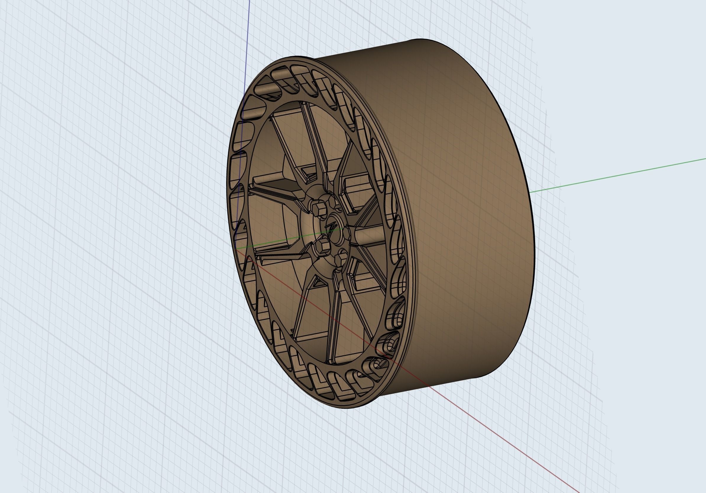 Zed performance wheel for diecast cars models 3D model 3D printable ...