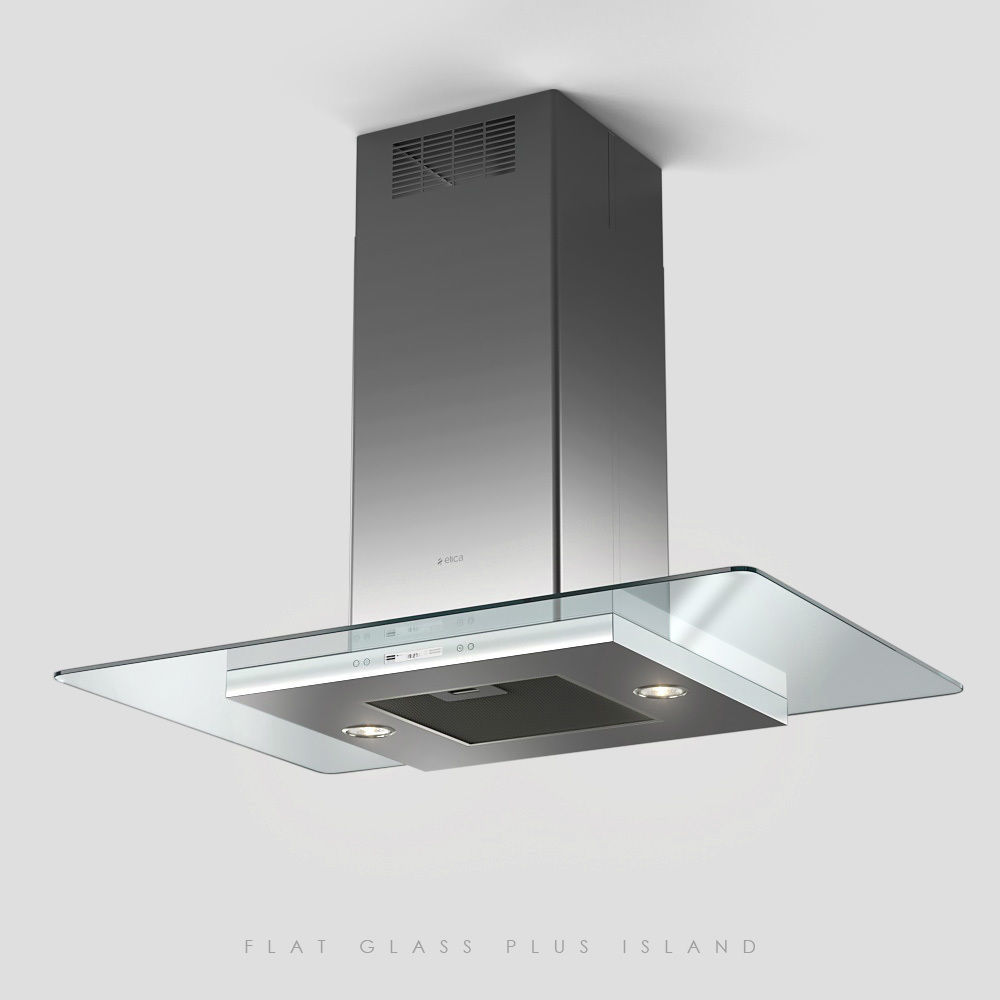 Elica Flat Glass Plus Island 3D model | CGTrader