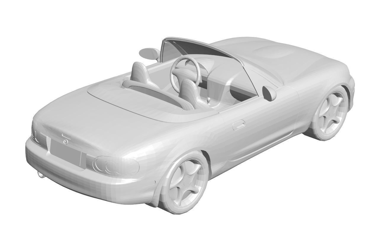Car - Mazda 3D model 3D printable | CGTrader
