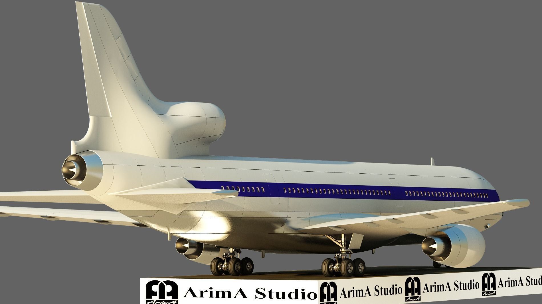 3D model of Airplane Lockheed L-1011 TriStar 3D model | CGTrader