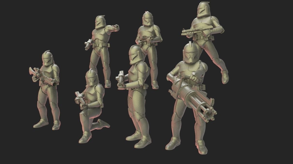 clone for star wars legion 3D model | CGTrader
