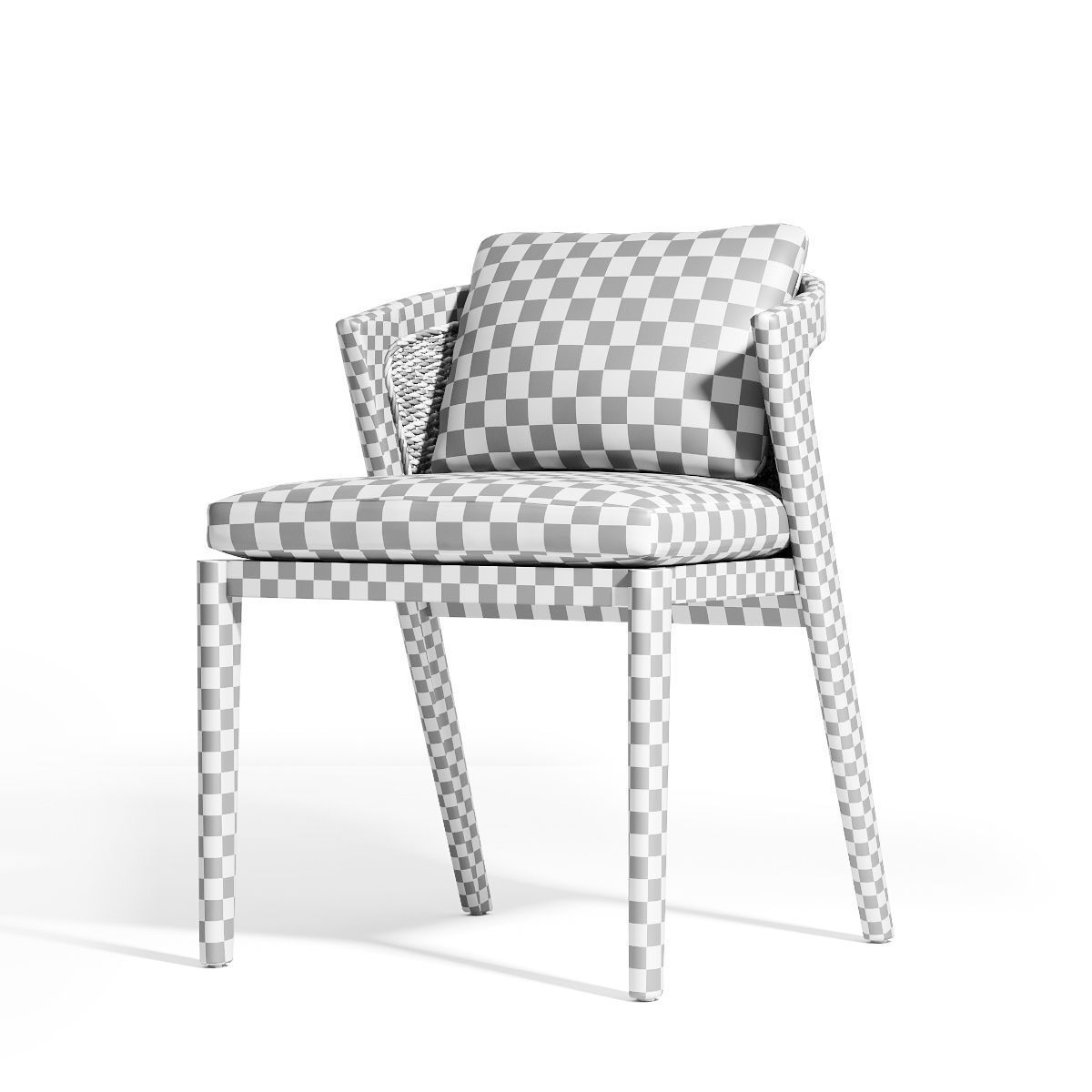 MALTA TEAK SIDE CHAIR 3D model | CGTrader