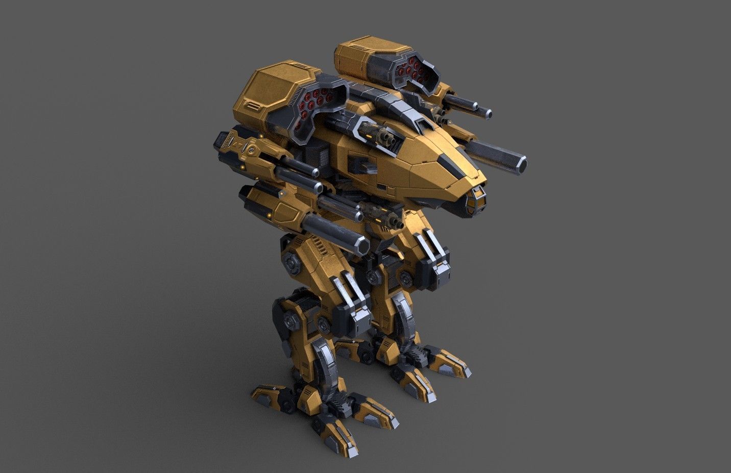 3D model Vulture BattleMech VR / AR / low-poly | CGTrader