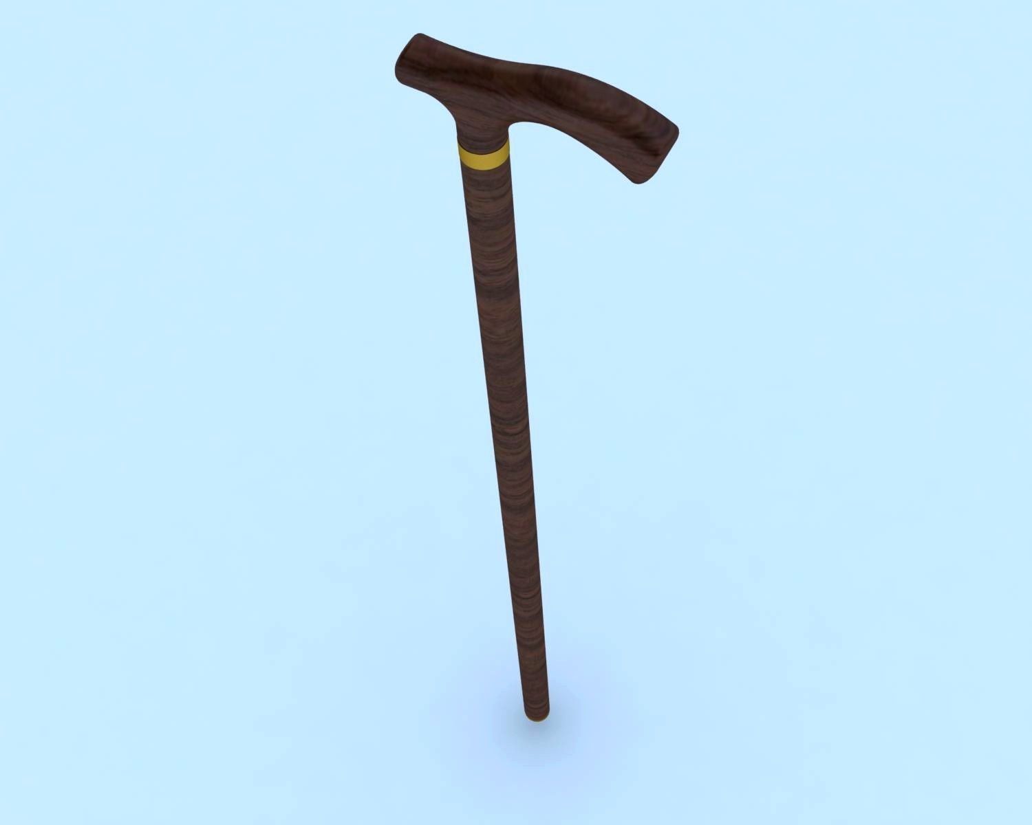 Cane-2 wooden 3D model | CGTrader