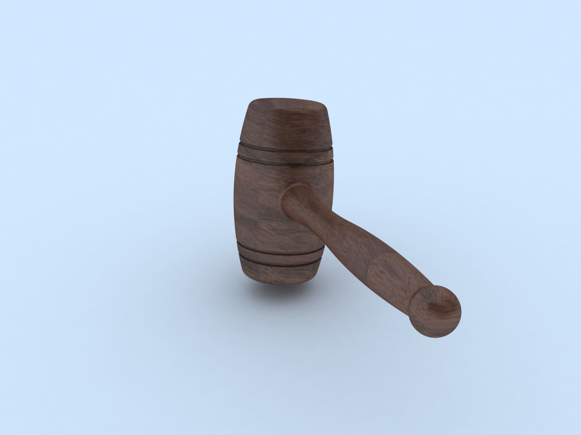 Wood mallet 3D model | CGTrader