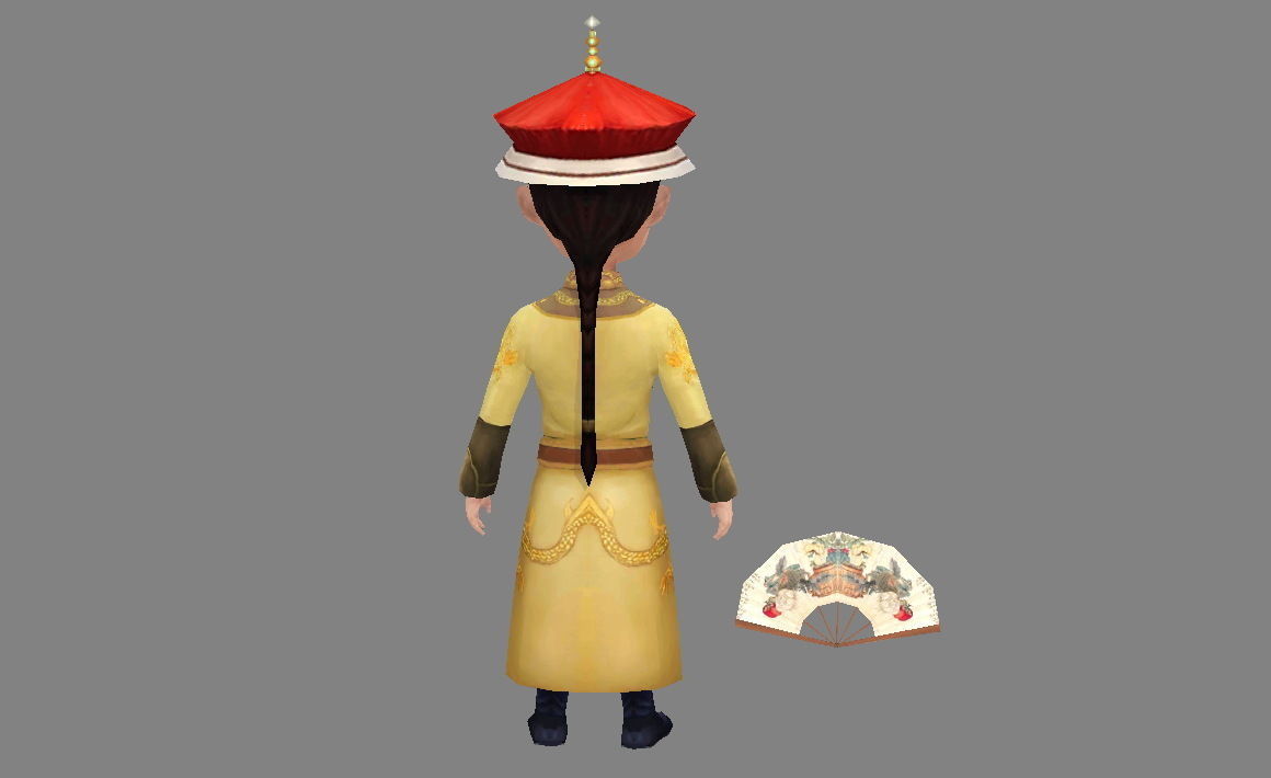 3D model Cartoon Little Qing Emperor VR / AR / low-poly | CGTrader