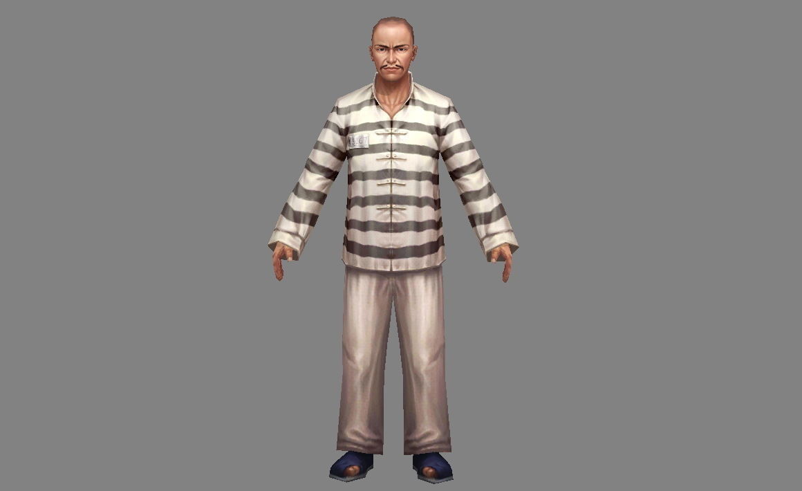 3D model The criminal man in prison clothes VR / AR / low-poly | CGTrader