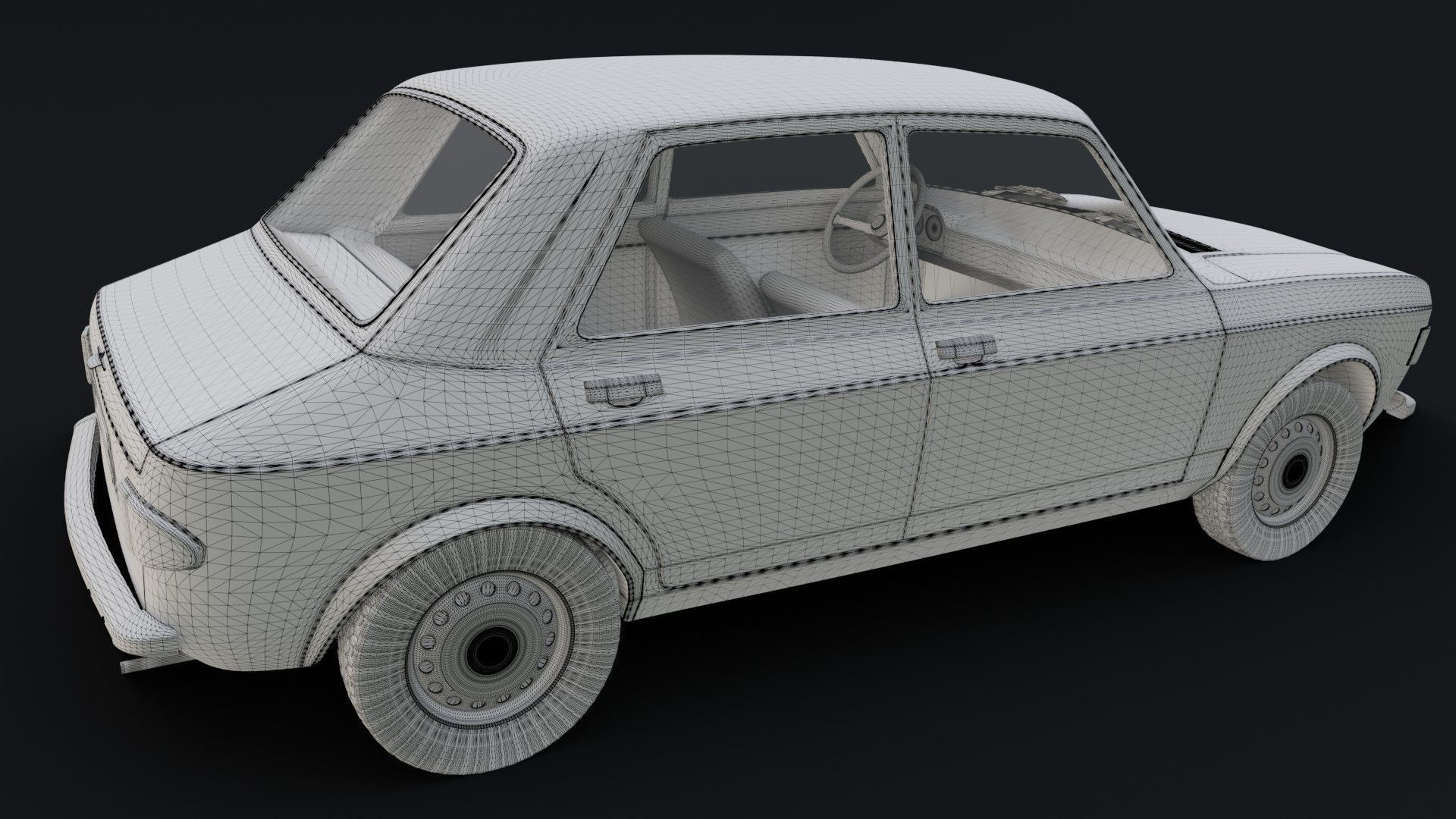 Zastava 1100 - Yugo Skala 3D model | CGTrader