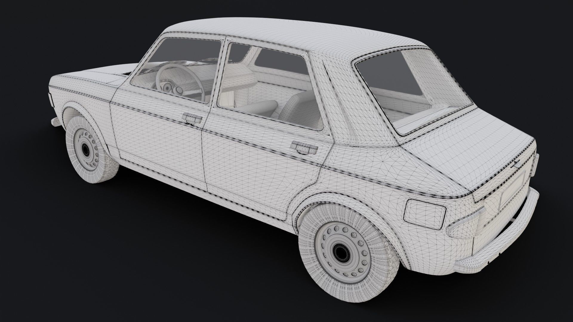 Zastava 1100 - Yugo Skala 3D model | CGTrader