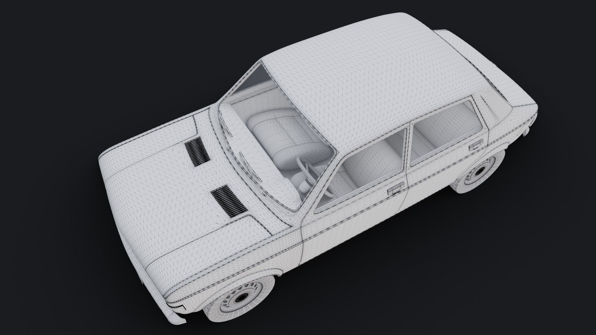 Zastava 1100 - Yugo Skala 3D model | CGTrader