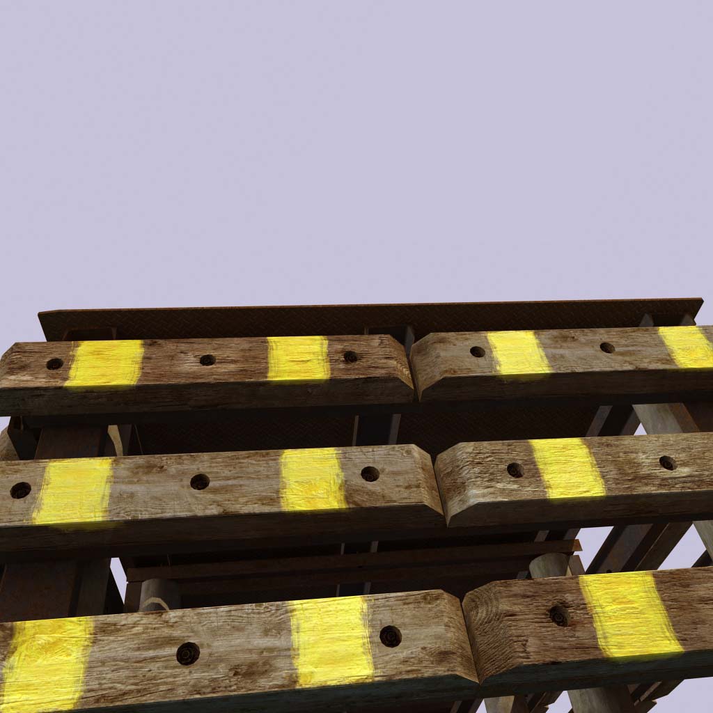 Old rusty pier 3D model | CGTrader
