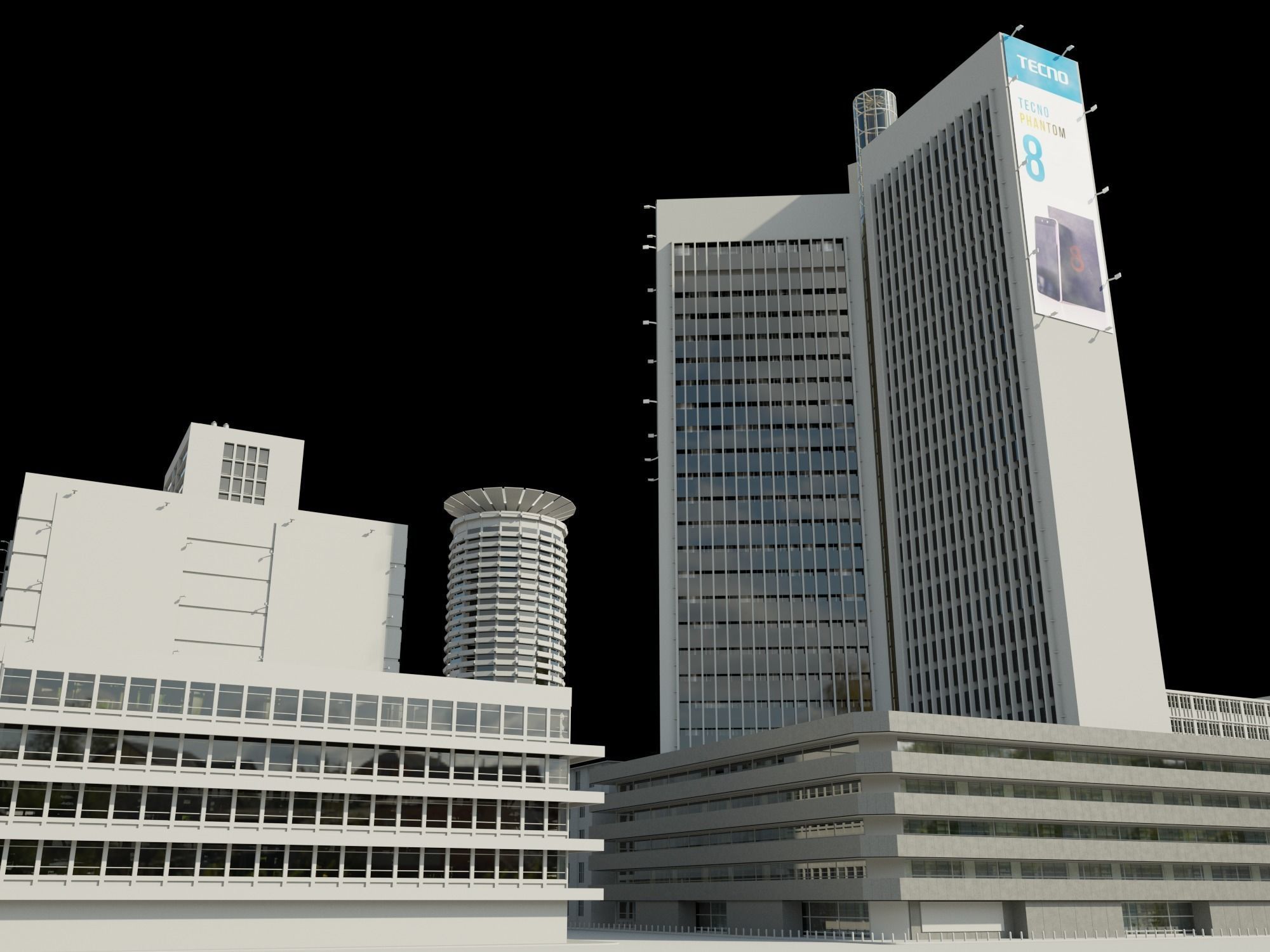 Nairobi City Office Buildings 3D model | CGTrader