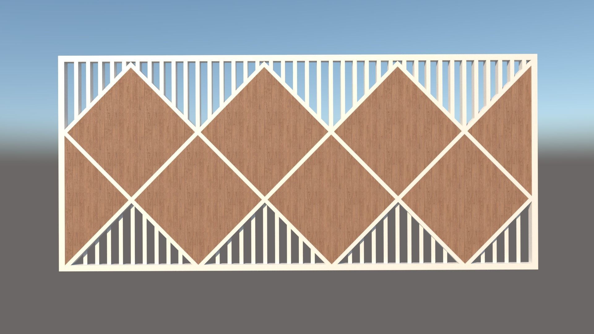 Modern Gate - Skp Model 3D model | CGTrader