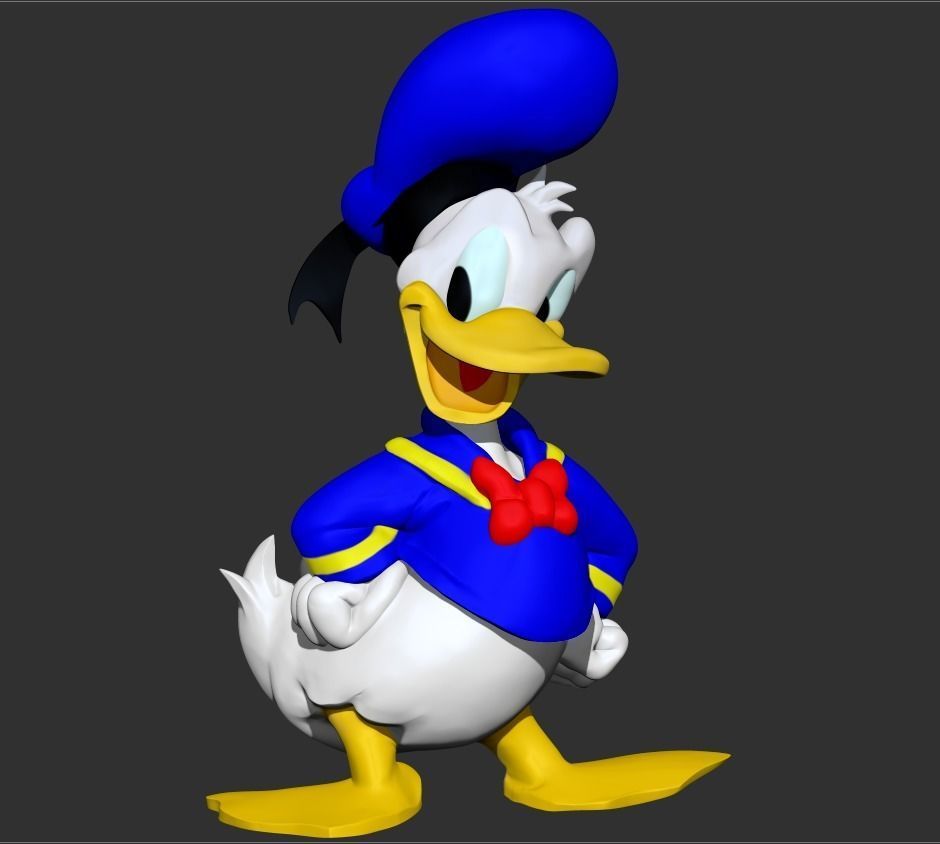 Donald Duck Character - CG ZTL Sculpt 3D model | CGTrader