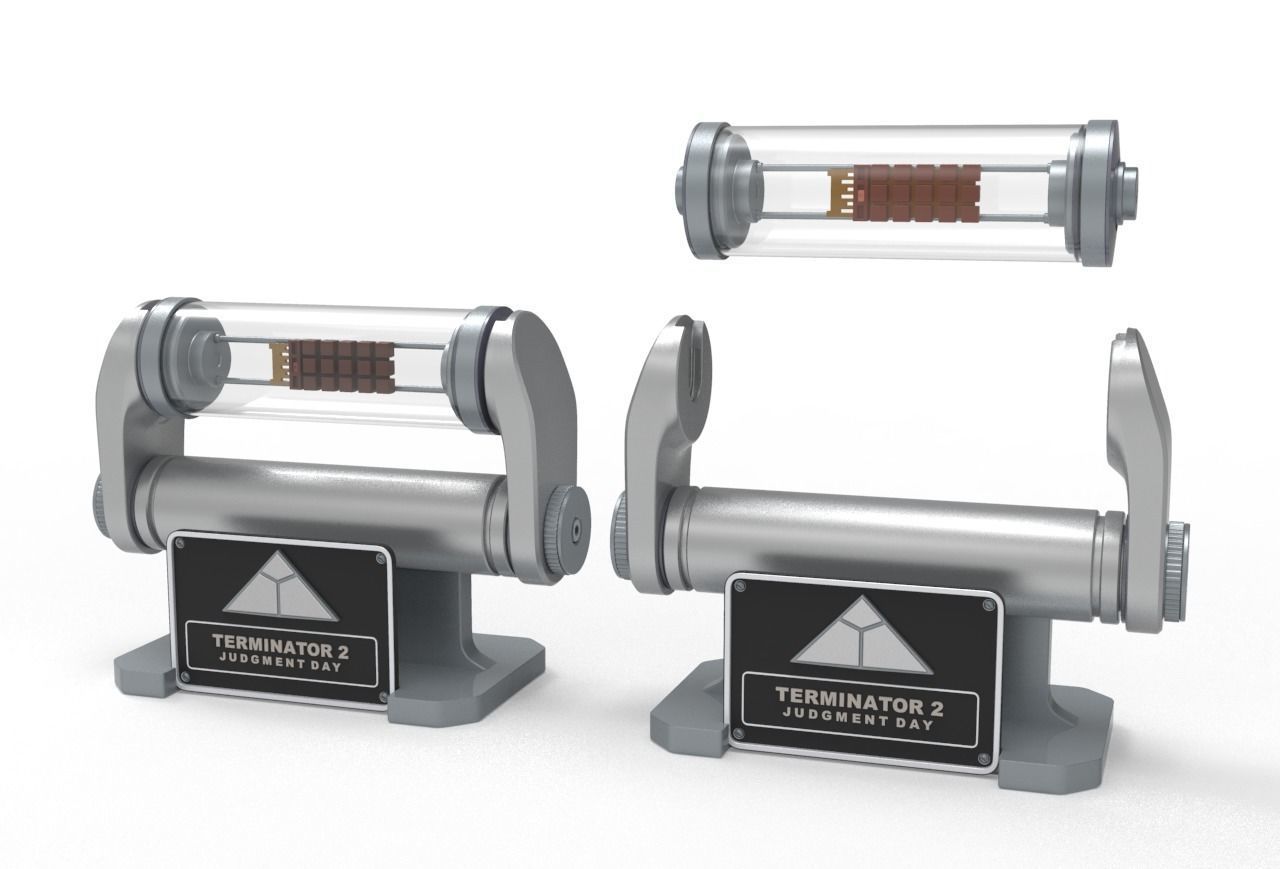 Terminator Brain Chip with stand 3D model | CGTrader