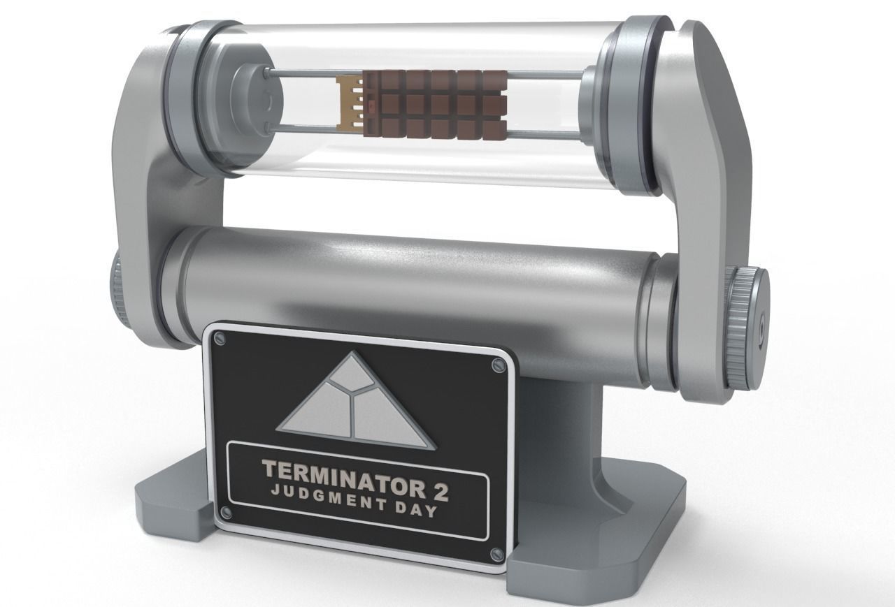 Terminator Brain Chip with stand 3D model | CGTrader