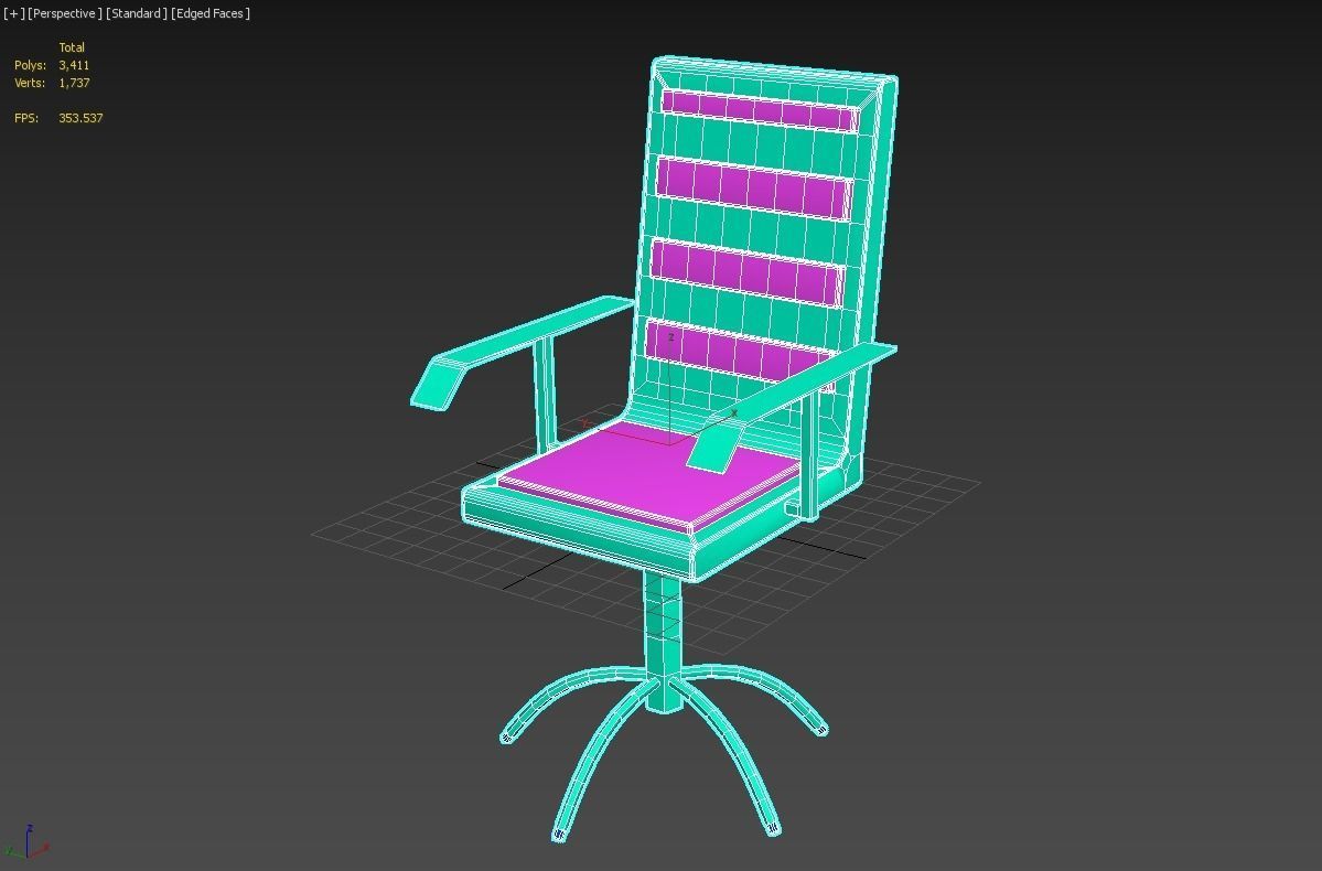 3D model Sci Fi Office Chair VR / AR / low-poly | CGTrader