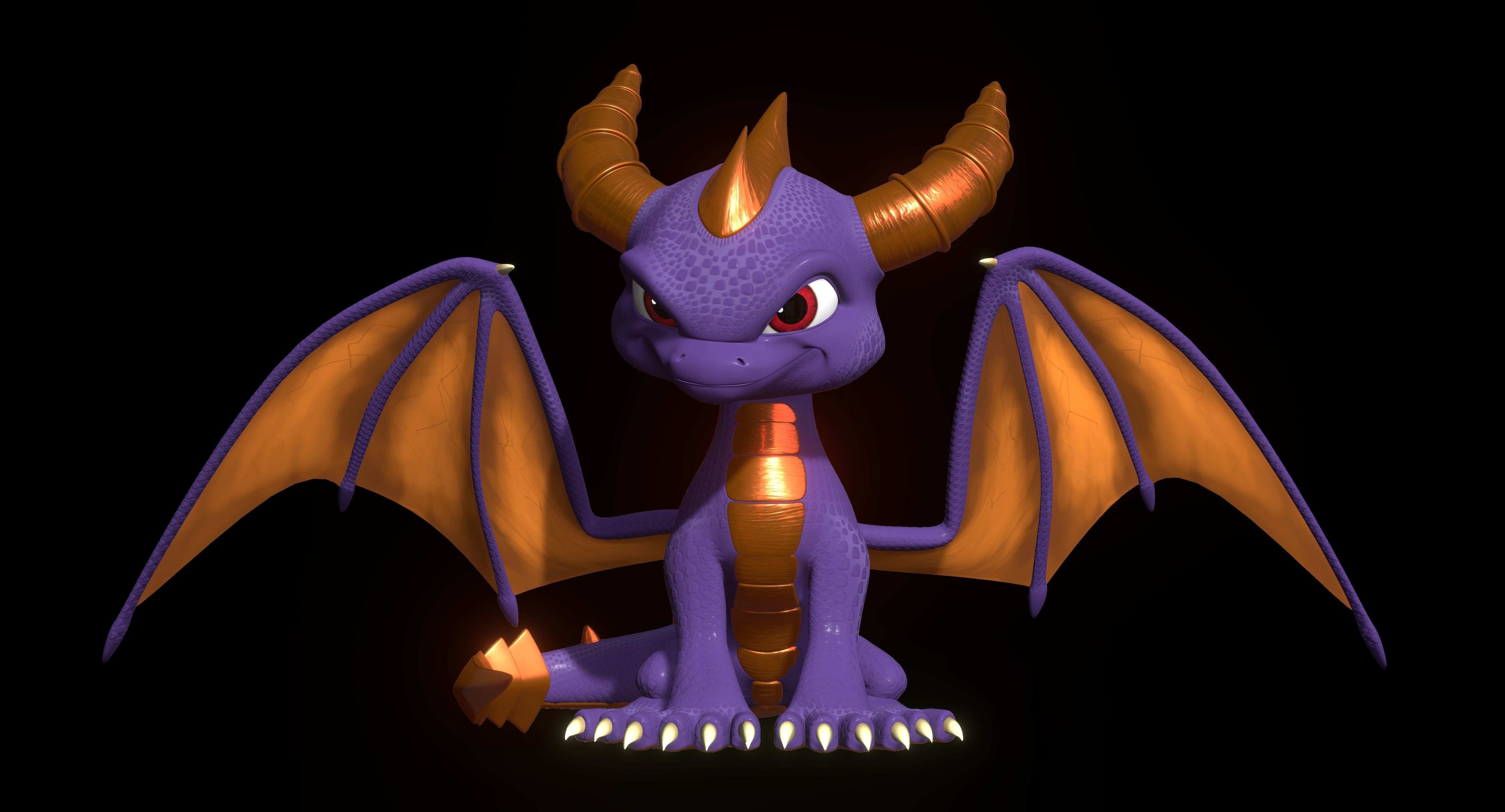 3D model Spyro the Dragon Skylander Academy Model VR / AR / low-poly ...