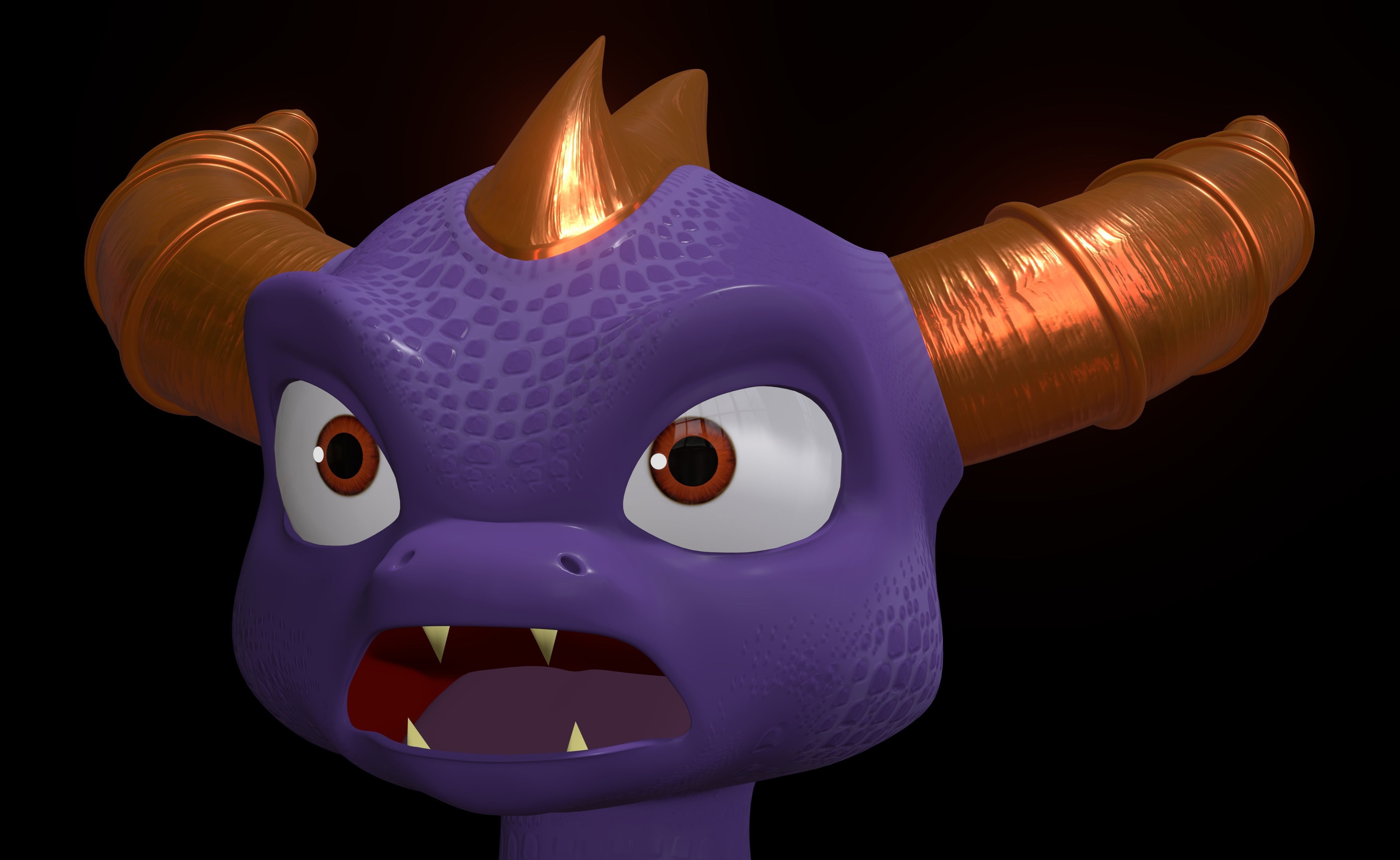 3D model Spyro the Dragon Skylander Academy Model VR / AR / low-poly ...